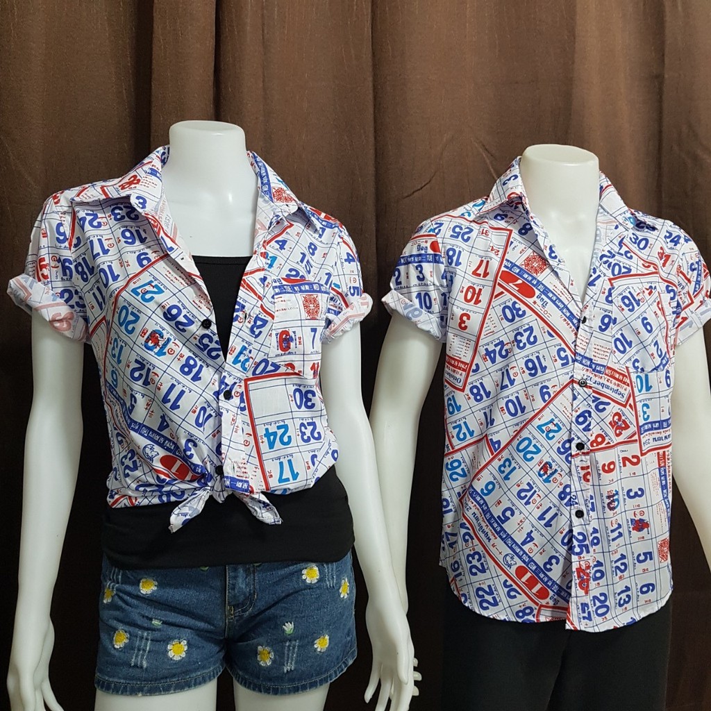 Fashion New Striped Calendar Pattern Shirt | Shopee Philippines