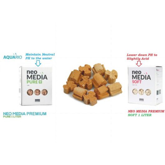 Aquario Neo Media Soft Pure Hard Premium 1L Bacteria House anaerobic ...