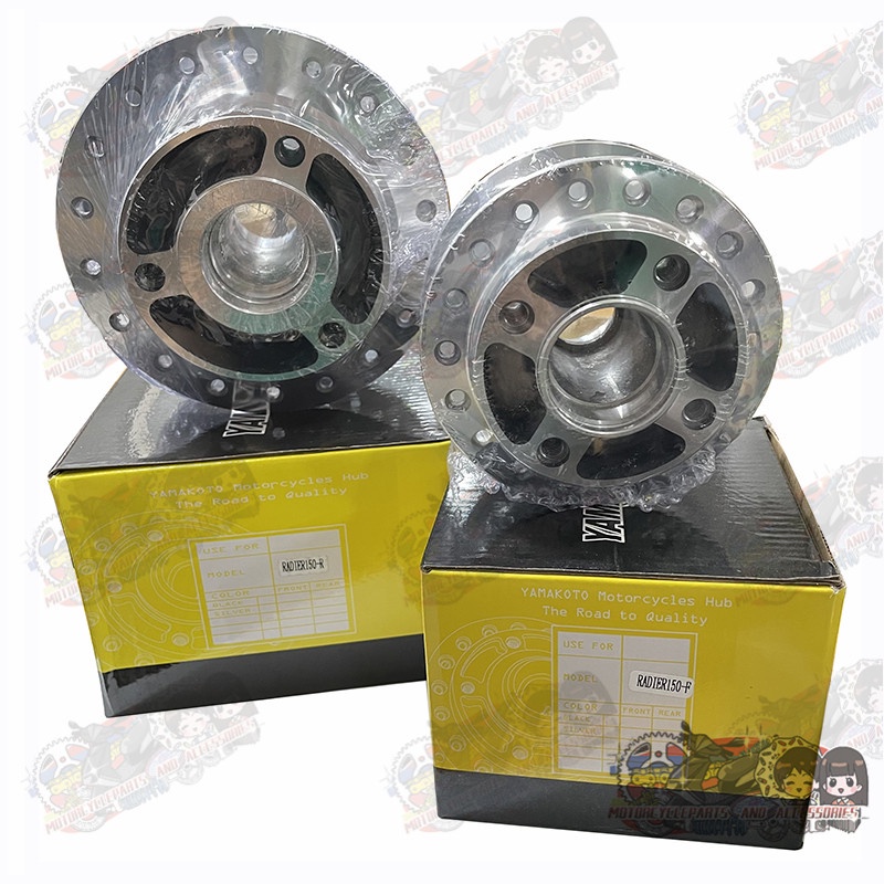 LJ Motorcycle Chrome Front hub Rear hub Suzuki Raider 150 | Shopee ...