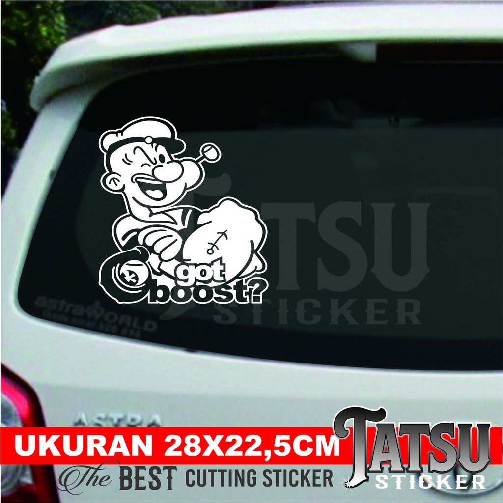 NEWEST CAR BODY GLASS CUTTING STICKER POPEYE STICKER | Shopee Philippines