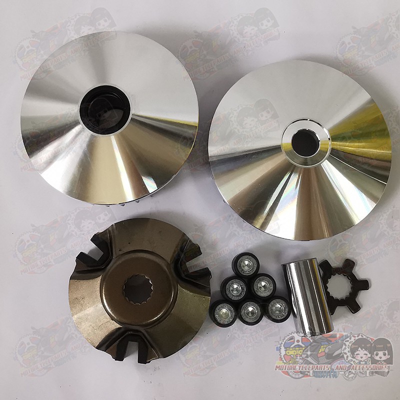 LJ Motorcycle Standard Pulley Set Sith Drive Face Mio Sporty Pully Assy ...