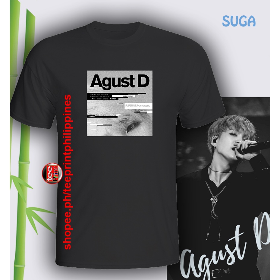 KPOP Bangtan Agust D T-Shirt / Suga Outfit / Min Yoongi Shirt / Army ...