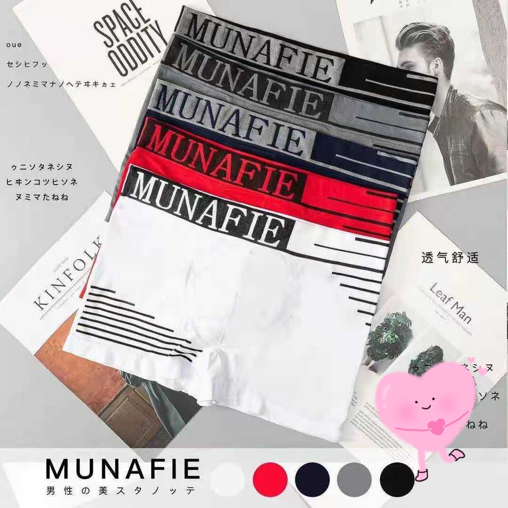 COD#MUNAFIE MEN'S UNDERWEAR/BOXER BRIEF (M8027) | Shopee Philippines