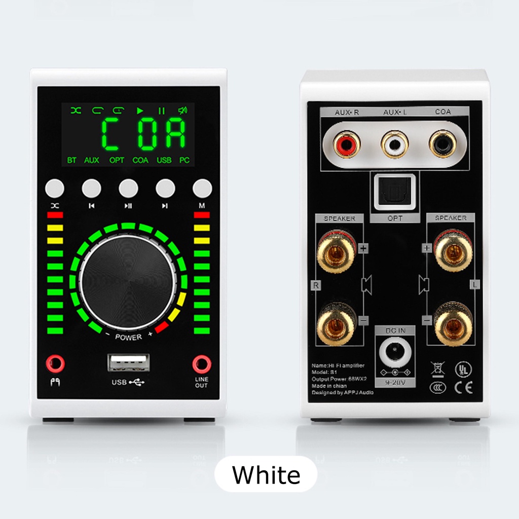 Mini Audio HiFi Bluetooth 5.0 Power Class D Amplifier Ma12070 Digital ...