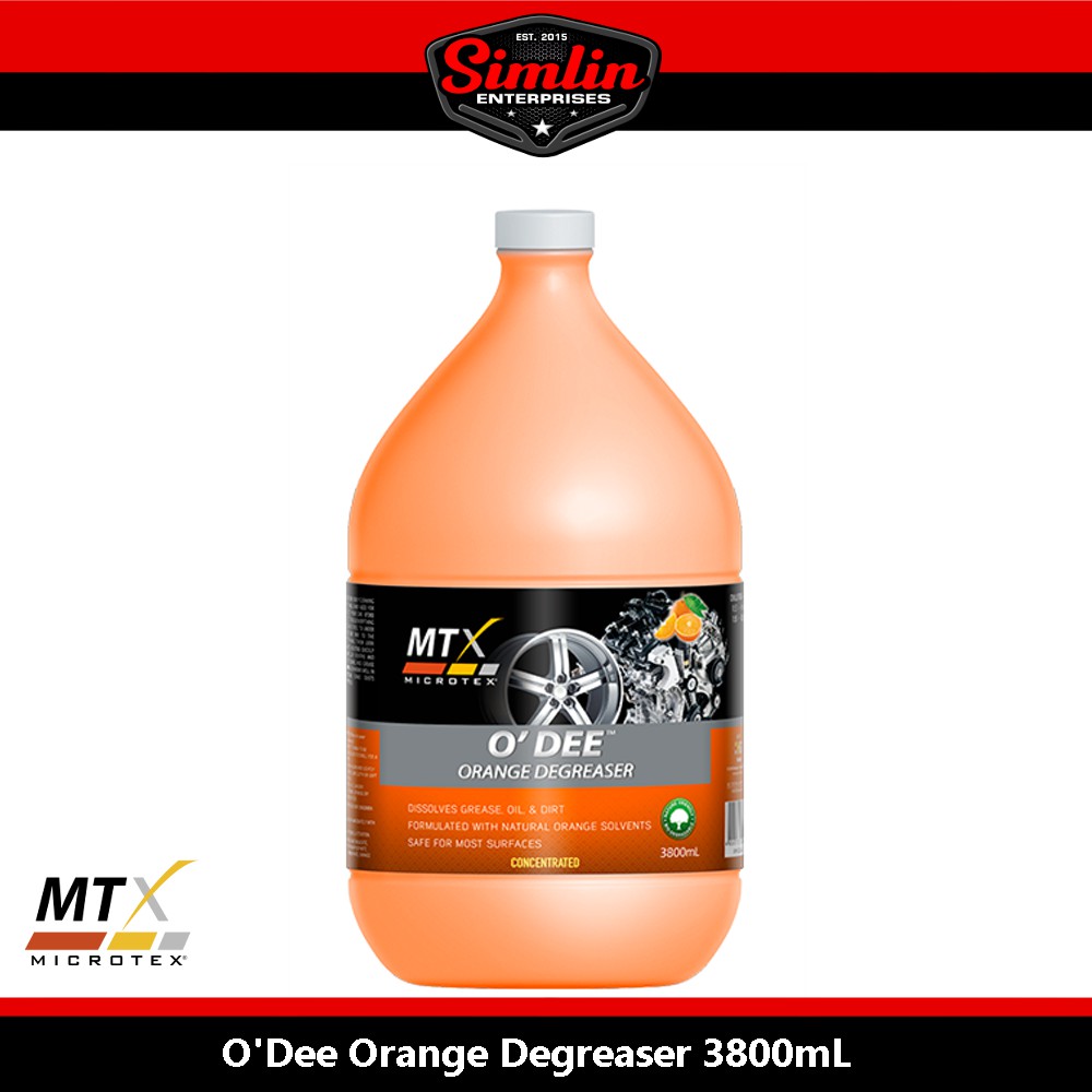 MTX O'Dee 1 Gal Orange Degreaser Concentrated Microtex | Shopee Philippines