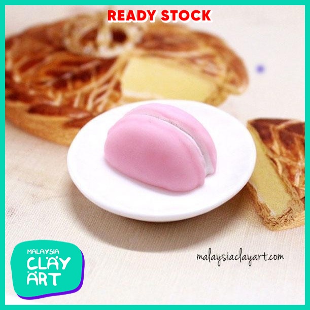 1 X PINK HALF MACARON KAWAII DECODEN CUTE CABOCHON | Shopee Philippines