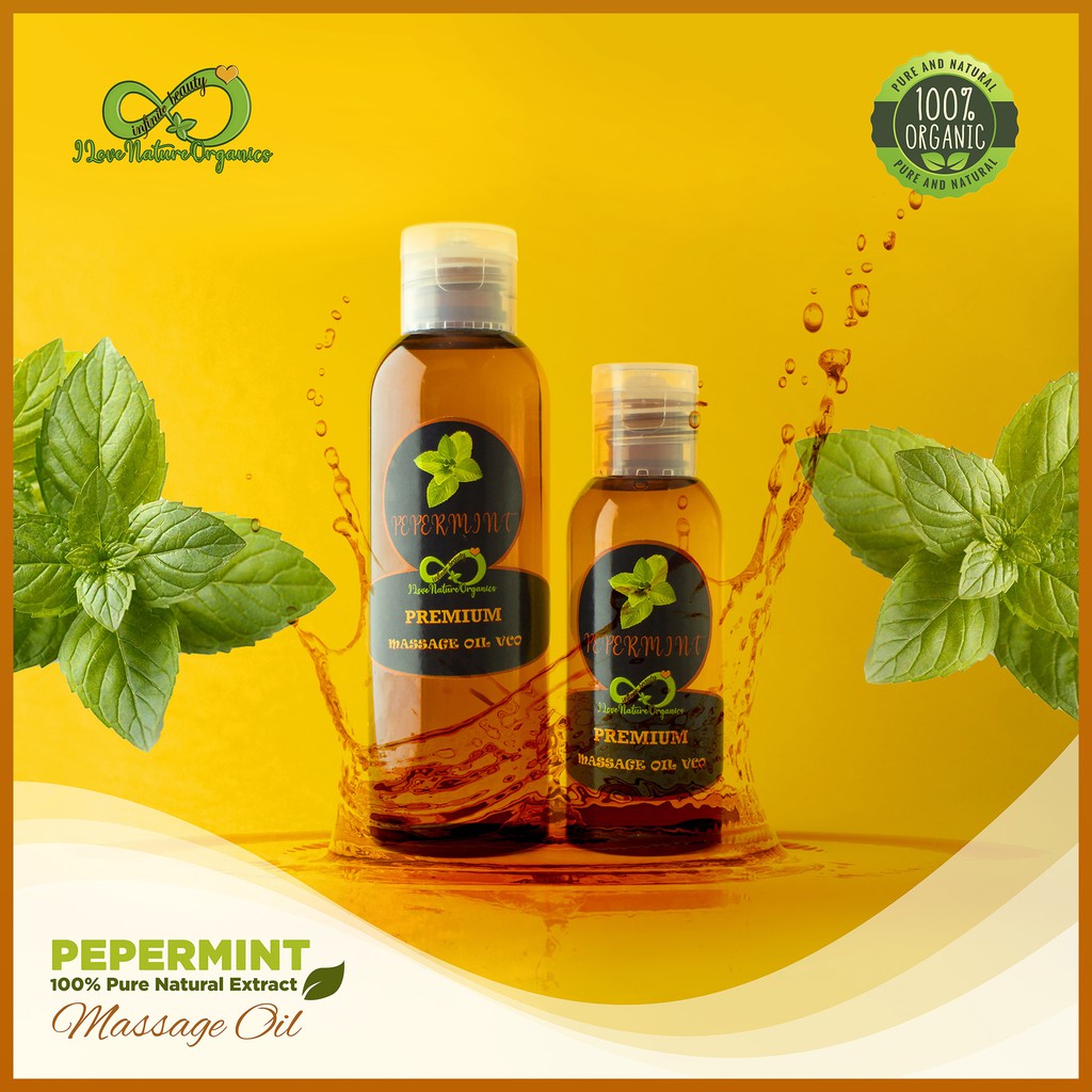 Peppermint Premium Massage Oil Pure Virgin Coconut Oil Shopee Philippines