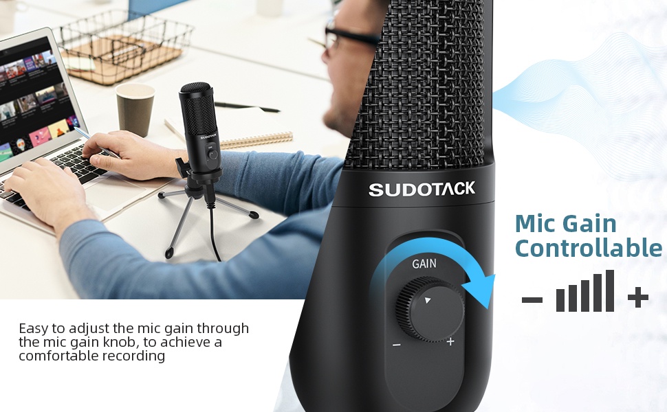 SUDOTACK ST-600 USB Microphone Condenser Mic Computer Microphone ...