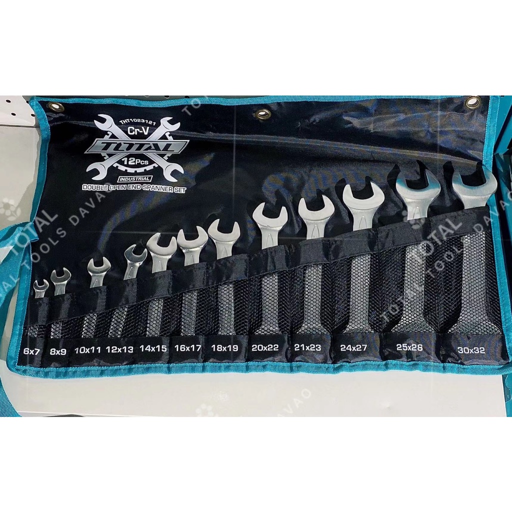TOTAL Double open end spanner set 6-32mm THT1023121 INDUSTRIAL | Shopee ...