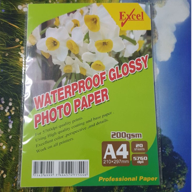 [FPS FairPriceSupplies] Excel GLOSSY PHOTO Paper A4 Size 200gsm (20 ...