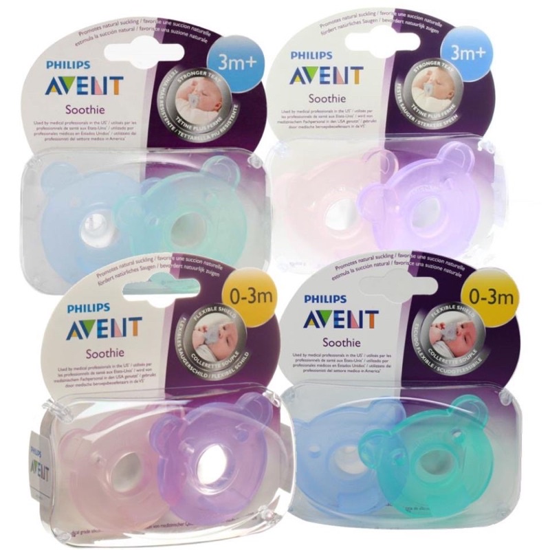 Phillips Avent medical-grade silicone pacifier – bear version | Shopee ...