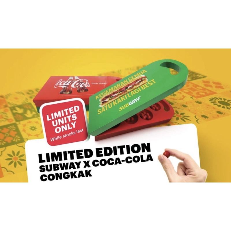 Limited Edition Subway X Coca-Cola Game Congkak | Shopee Philippines