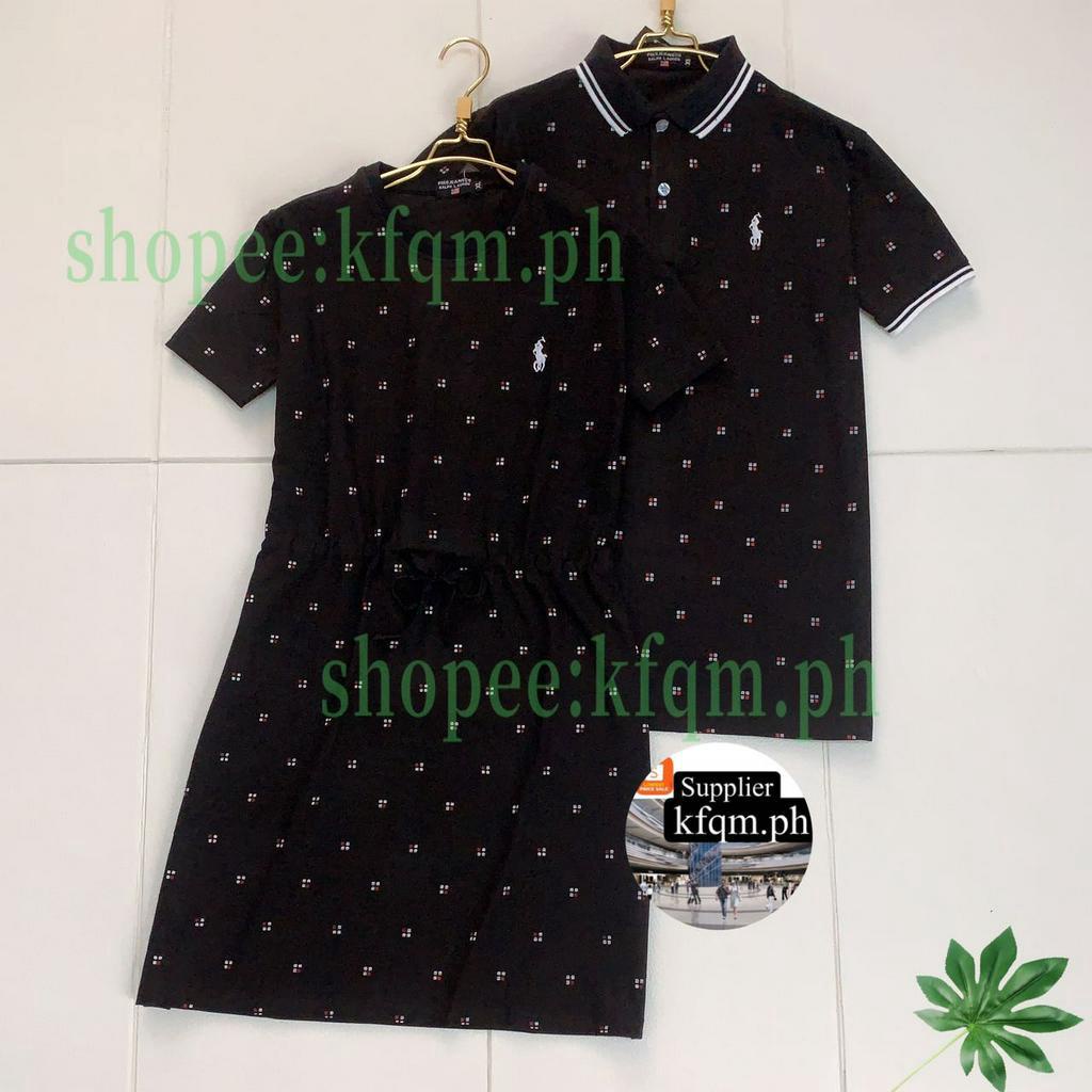fashion Domino couple polo shirt & Dress W/pocket cotton / small to ...