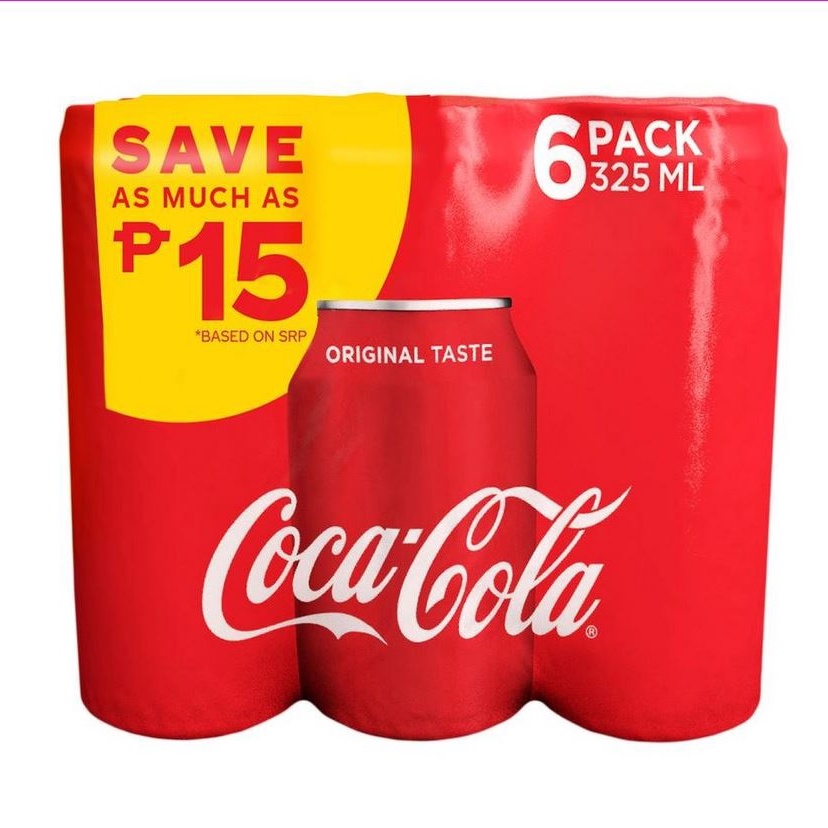 Coca Cola Original Multipack 325ml x 6s Save 15.00 | Shopee Philippines