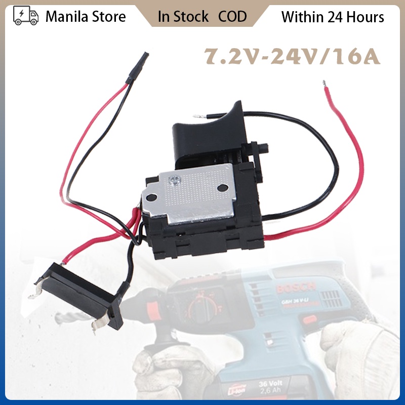 FA2-16/1WEK 12V Electric Drill Trigger Switch 7.2V-24V Lithium Battery ...