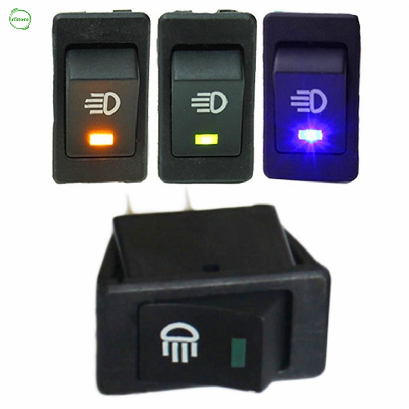 Boat Shape 12V 35A Car Auto Fog Light LED Dashboard Rocker Toggle ...