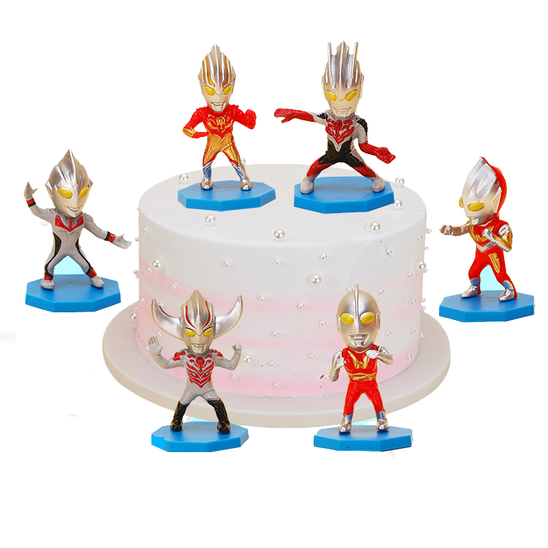 6PCS/Set Ultraman 7cm Super--man Model Kids Action Figure Toys Gifts ...