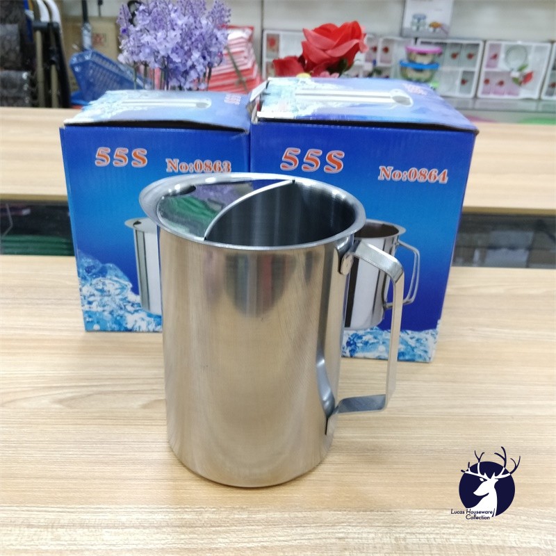 PURE STAINLESS STEEL WATER PITCHER CONTAINER 64oz AND 80oz WATER JUGS ...