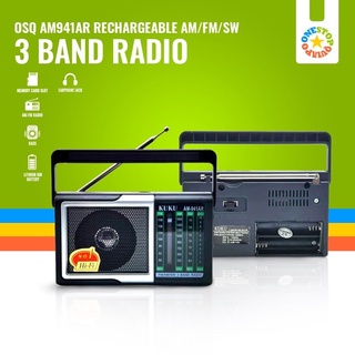 Rechargeable AM/FM Radio with USB/SD/TF MP3 Player AM941 AM270 AM299 PX-299 AM058/059 KUKU RADIO ...