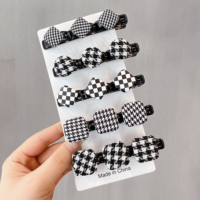 Small fragrant wind duck beak clip side braid hair clip thousand bird ...