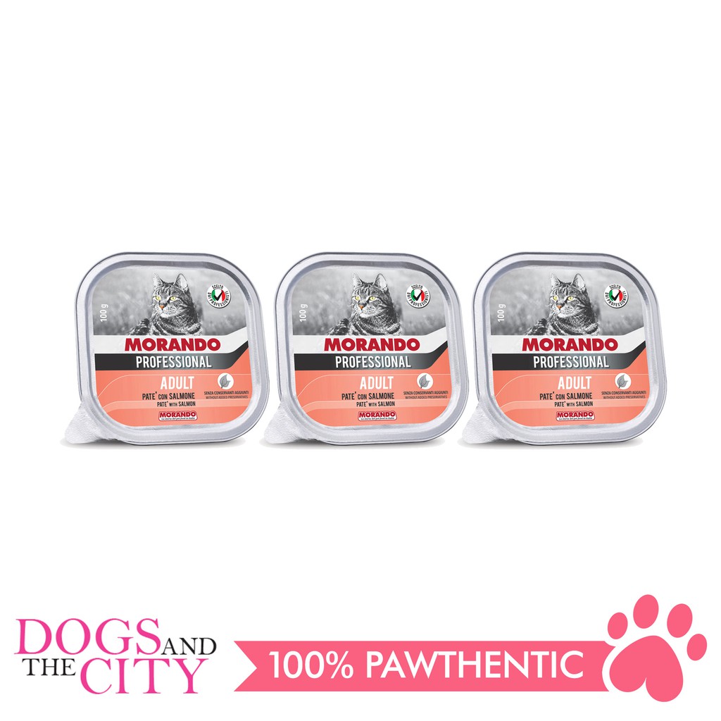 Morando Migliorgatto Professional Salmon Wet Food for Cats 100g (3 ...