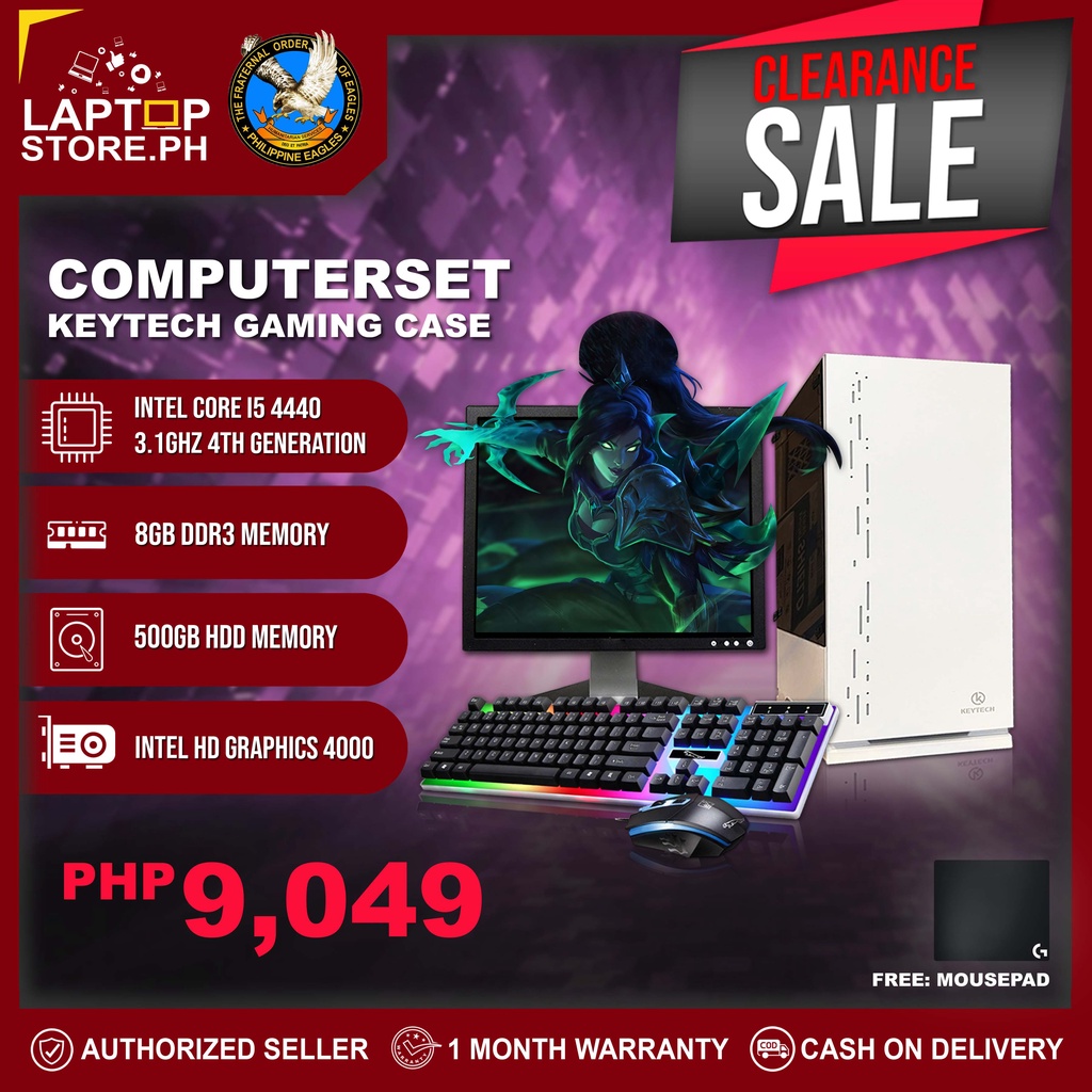 Computer Set Keytech Gaming Case Core i5 4440 3.1ghz - 8gb 500gb HDD ...
