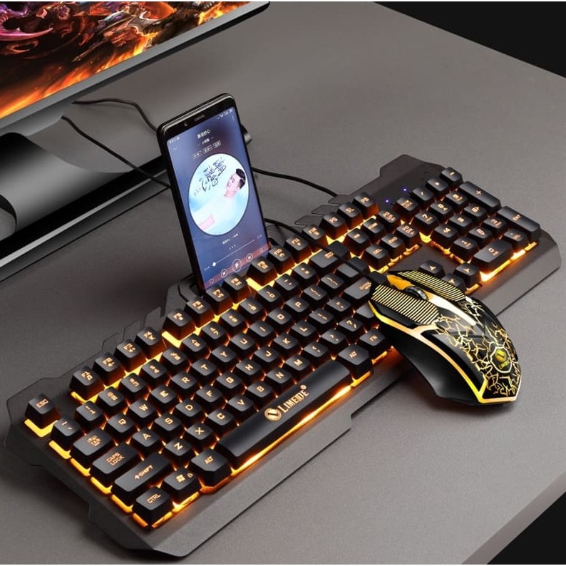 Limeide T21 backlit keyboard and mouse Set Combo Mechanical Gaming ...