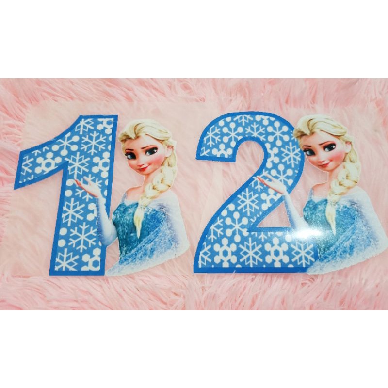 DTF READY TO PRESS: ELSA OF FROZEN WITH NUMBER | Shopee Philippines