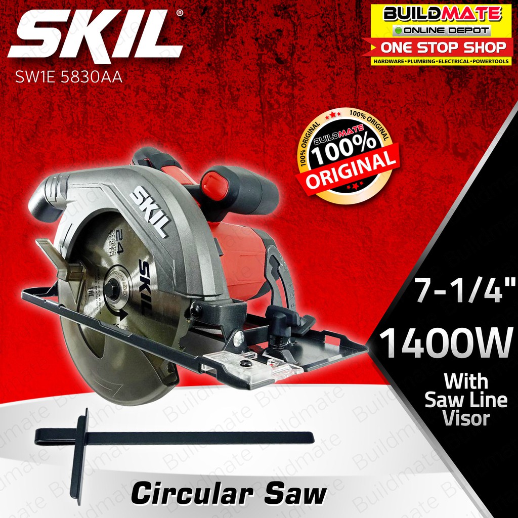 SKIL Circular Saw 1400W w/ Saw Line Visor 7-1/4" SW1E 5830AA •BUILDMATE ...