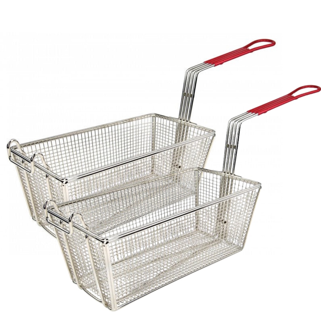 Fry Basket 2Pcs Full-Vat Segmented Stainless Steel 201 v2.0 | Shopee ...