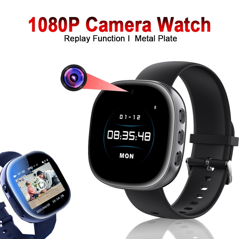 2024 New 1080P Mini Camera Watch DV DVR Metal Display Video Voice Photo ...