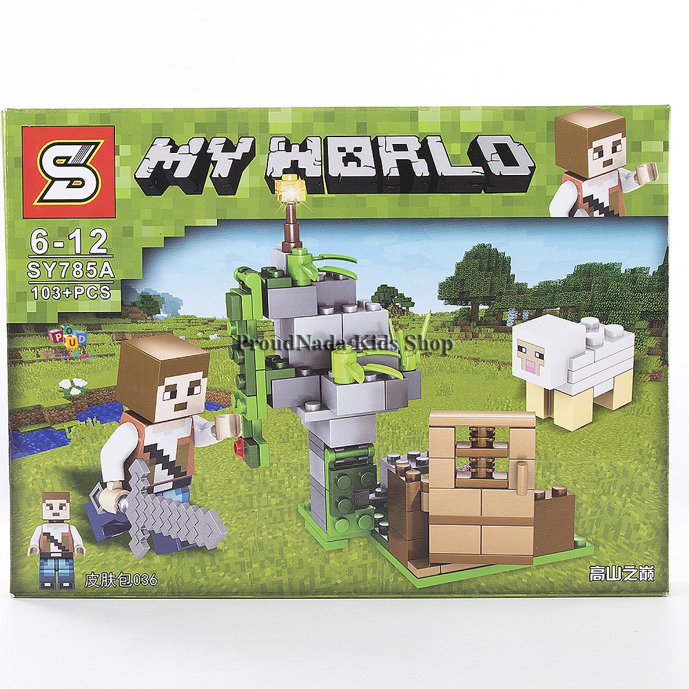 ProudNada Toys Myworl Play Set S MY WORLD 103+PCS SY785A | Shopee ...