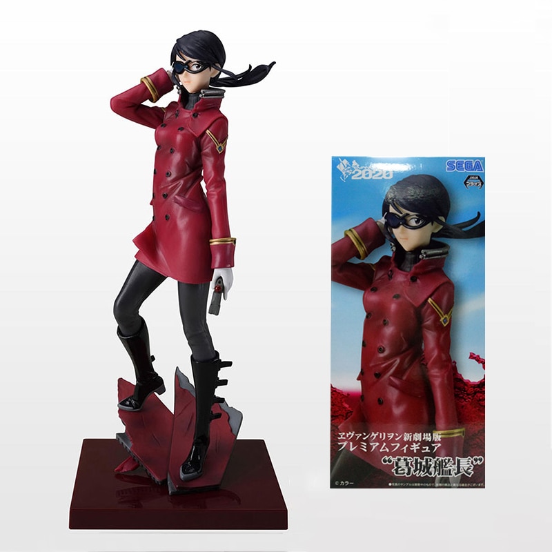 Original 24cm EVA Katsuragi Misato Toy Action Figures Anime Collectible ...
