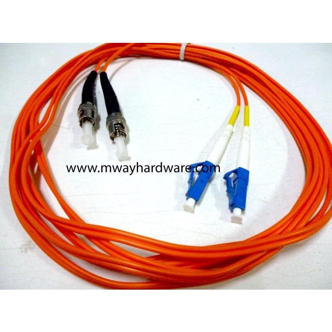 3 Meters St To Lc Multi Mode Duplex Fiber Optic Cable / Optical Fiber ...