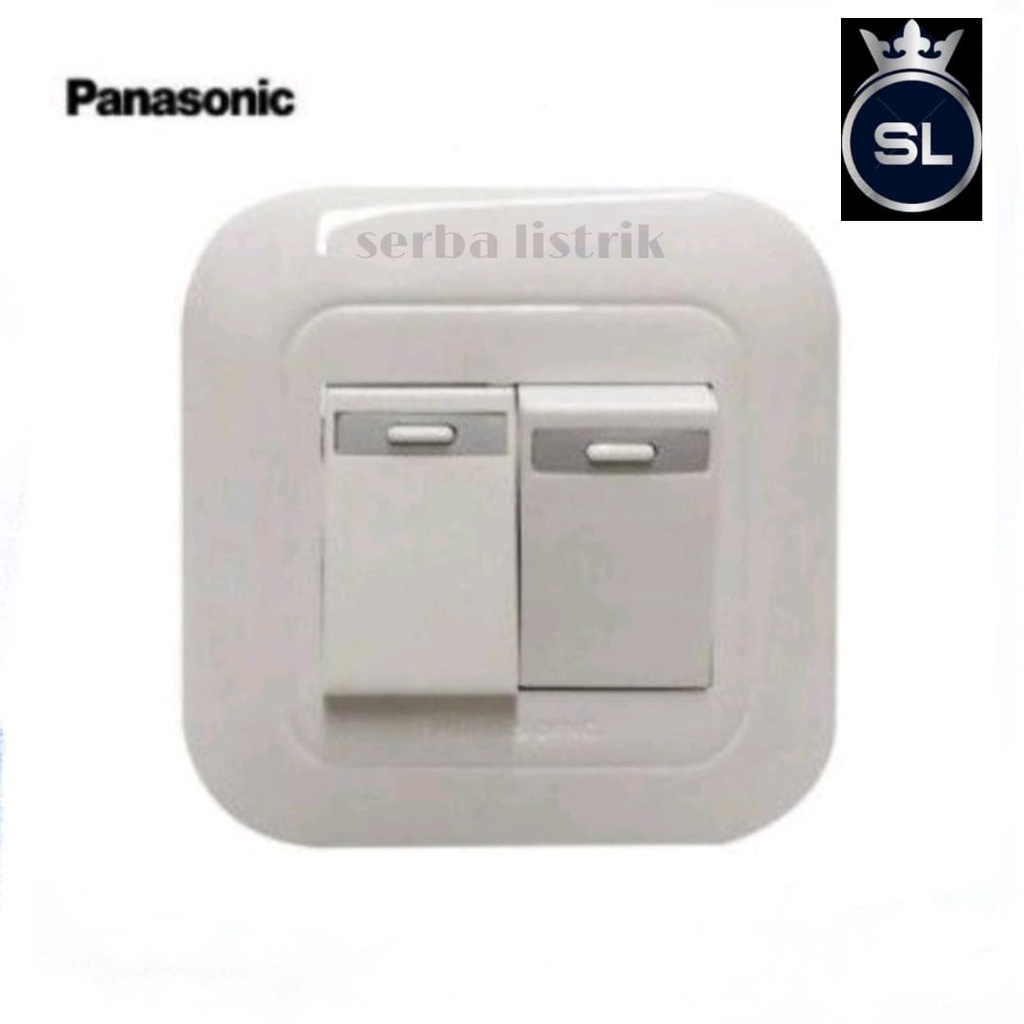 Ib panasonic double switch/inbow panasonic series switch | Shopee ...