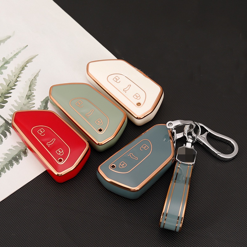 Fashion TPU Car Remote Key Case Cover Shell Fob For VW Volkswagen Golf ...
