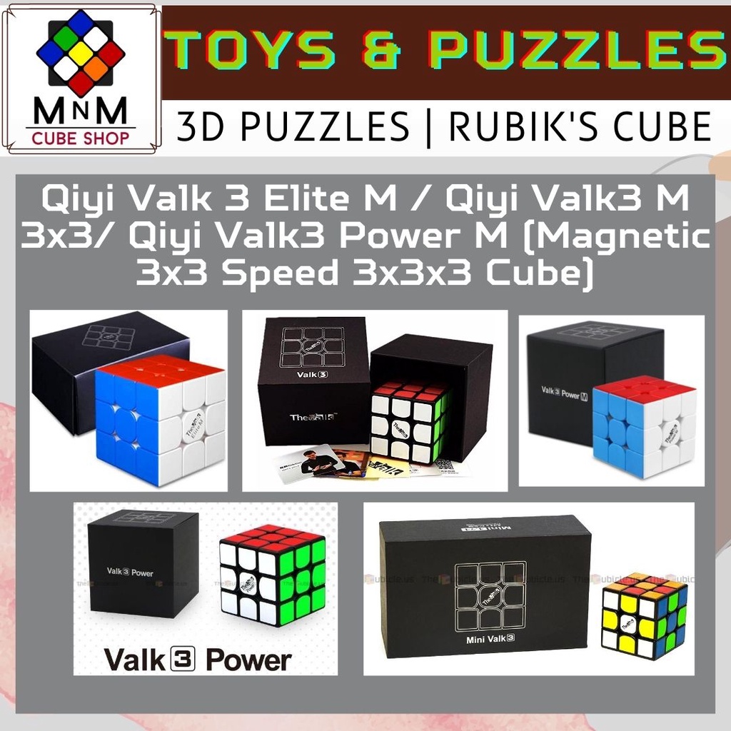 Qiyi Valk 3 Elite M / Qiyi Valk3 M 3x3x3 / Qiyi Valk3 Power M (Magnetic ...