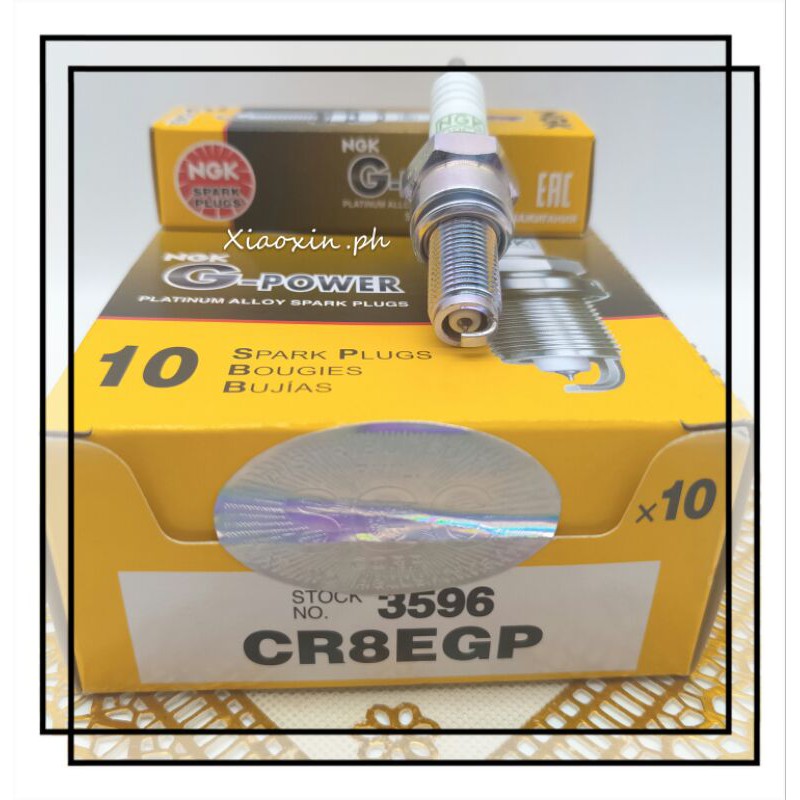 NGK (PER PC.) SPARK PLUG PLATINUM G-POWER CR8EGP For Sniper 150 MXi ...