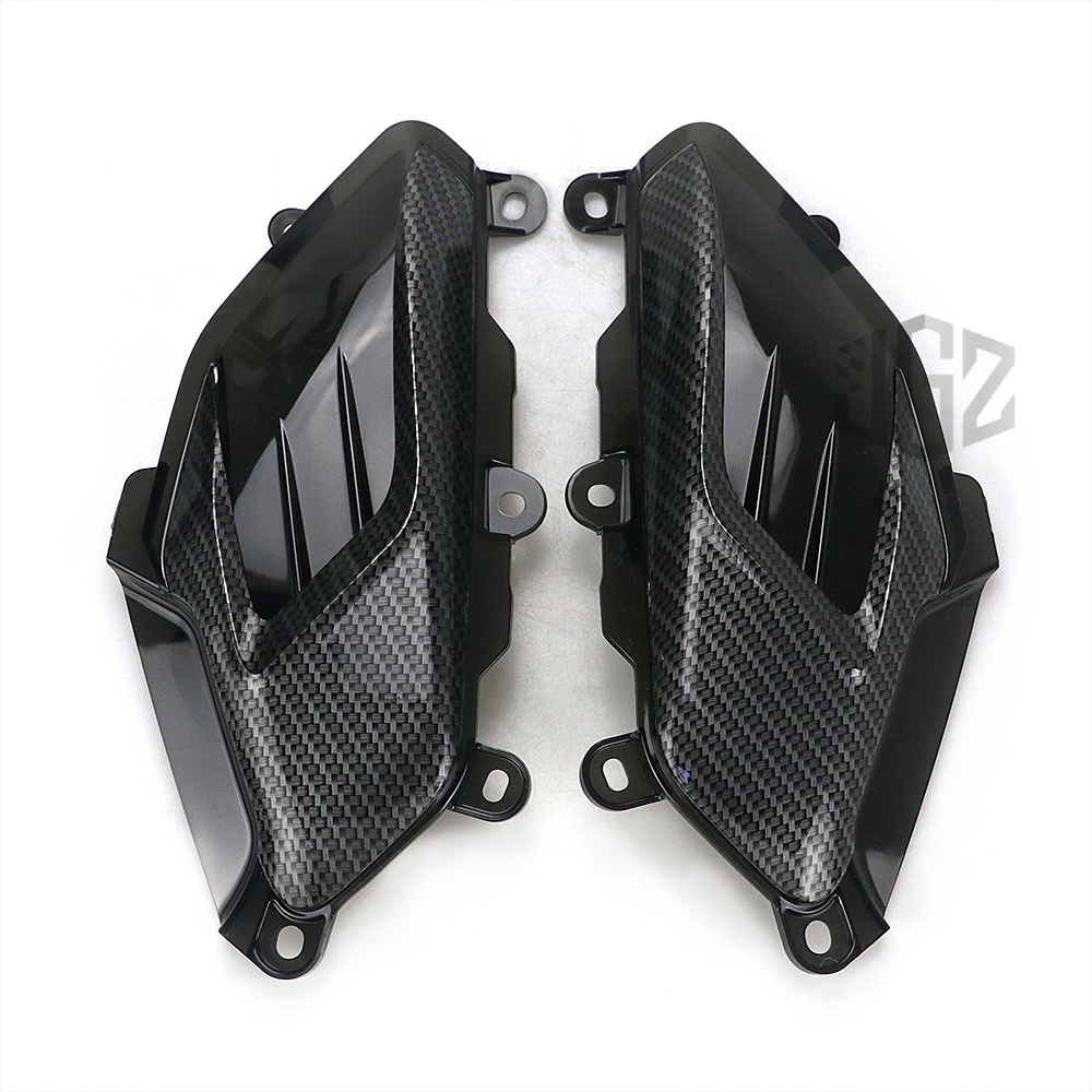 NMAX Motorcycle Side Vent Cover LED Side Light Carbon Indicator for ...