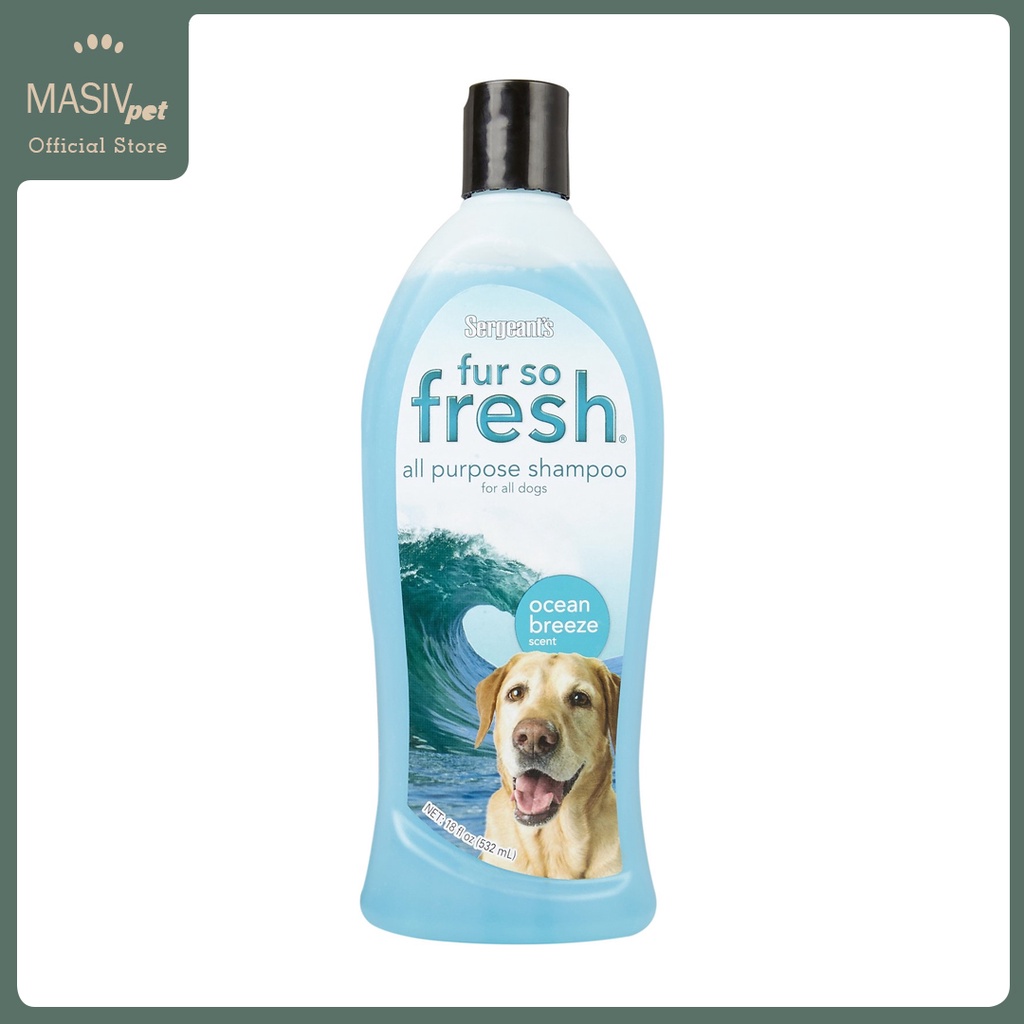 Fur So Fresh Dog Shampoo 532ml | All Purpose Shampoo Ocean Breeze Scent ...