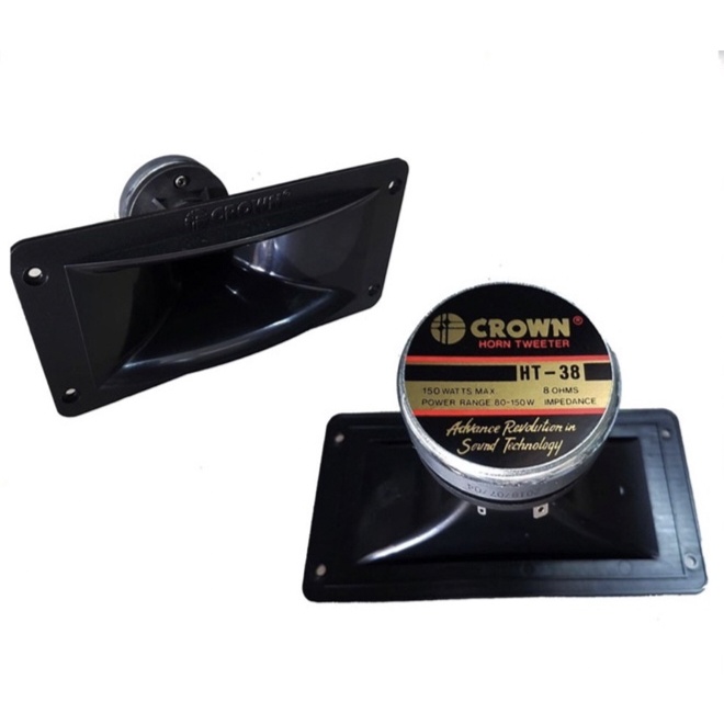 Crown HT-38 ( 8'' x 3'' ) Horn Tweeter ( 150 Watts ) | Shopee Philippines