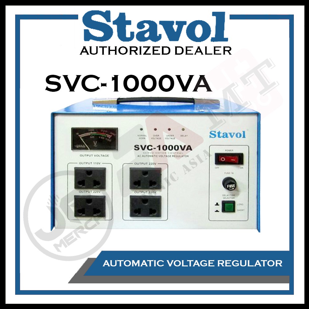 Stavol Automatic Voltage Regulator 1000 watts AVR with Time Delay (ST ...