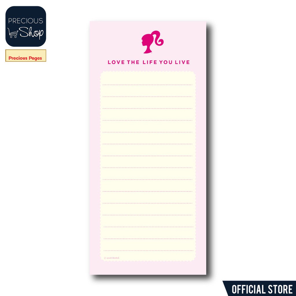 Barbie Love The Life You Live Notepad by ArteMo Concepts | Shopee ...