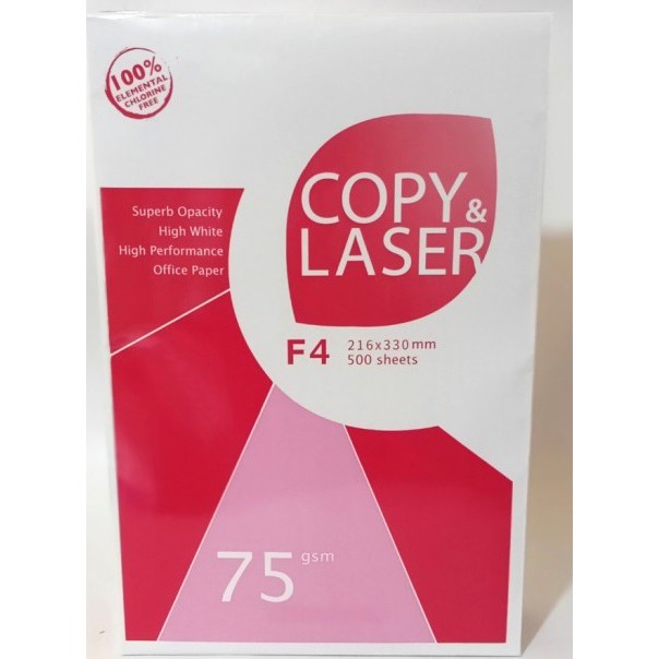 Copy LASER F4 PAPER 75gr Orgi | Shopee Philippines