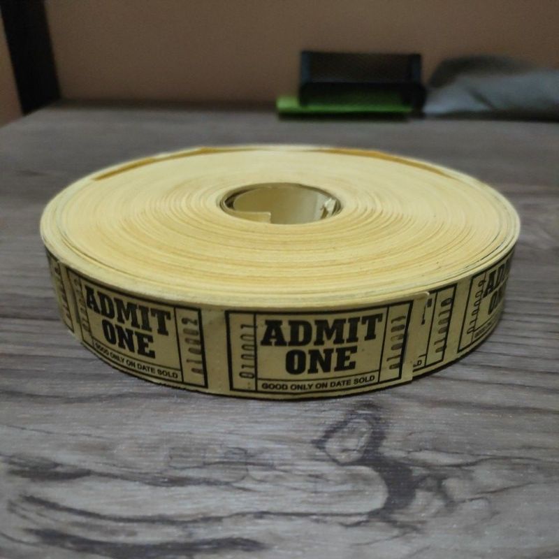 1000 ADMIT ONE TICKET ROLL QUEUE TICKET | Shopee Philippines