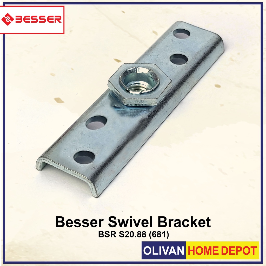 BESSER 4 Wheel Steel Sliding Fix Roller with Accessories Swivel / Track ...