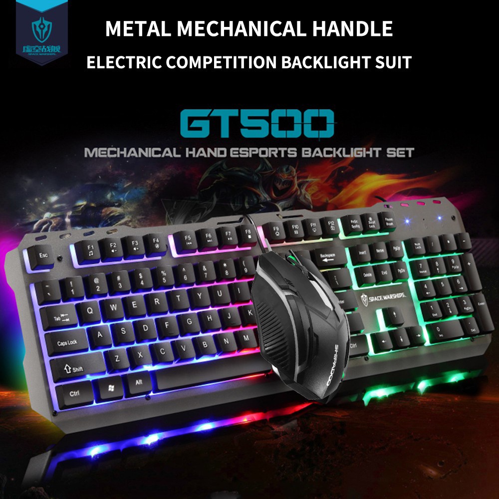 GT500 Gaming Keyboard + Mouse Combo RGB Bundle(PROMO PRICE) | Shopee ...