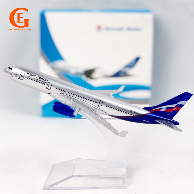 Russian Airlines Airbus 330 Aircraft Model Russia Alloy Metal Diecast ...