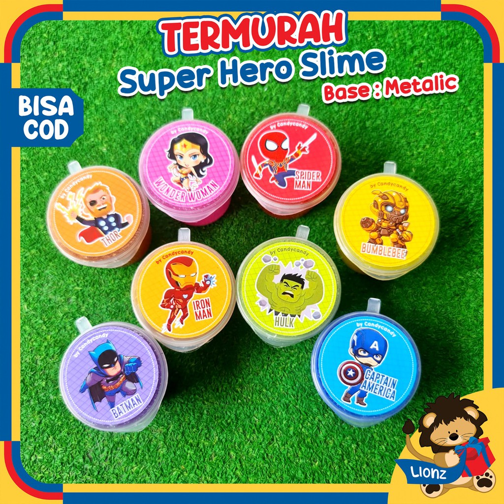 Super Hero series mini slime / metallic slime by candycandy.idn 25ml ...