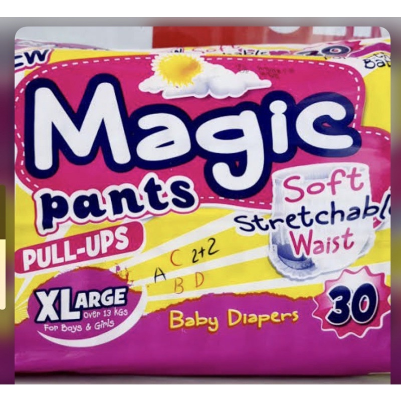 magic pants diaper M-XL by 10’s | Shopee Philippines